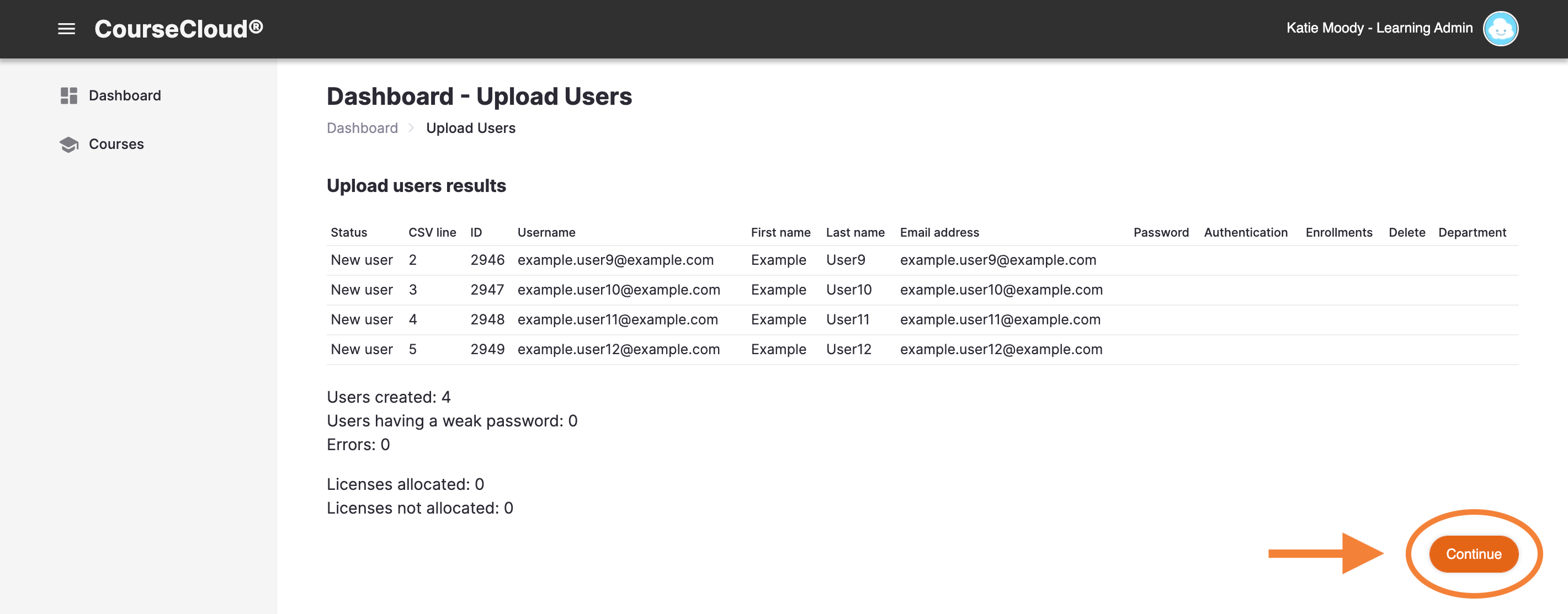 Create user accounts in CourseCloud – OpenSesame Support