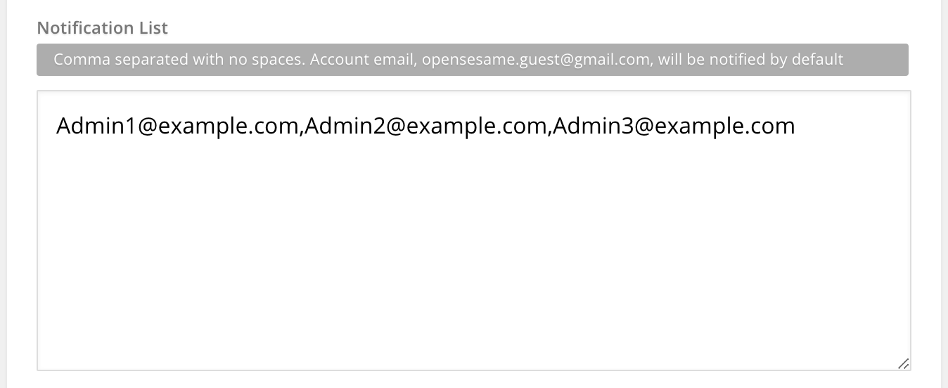 How to add email addresses to your account's Notification List ...