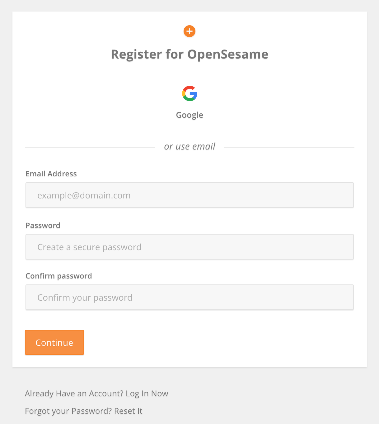 Create an account on www.opensesame.com – OpenSesame Support