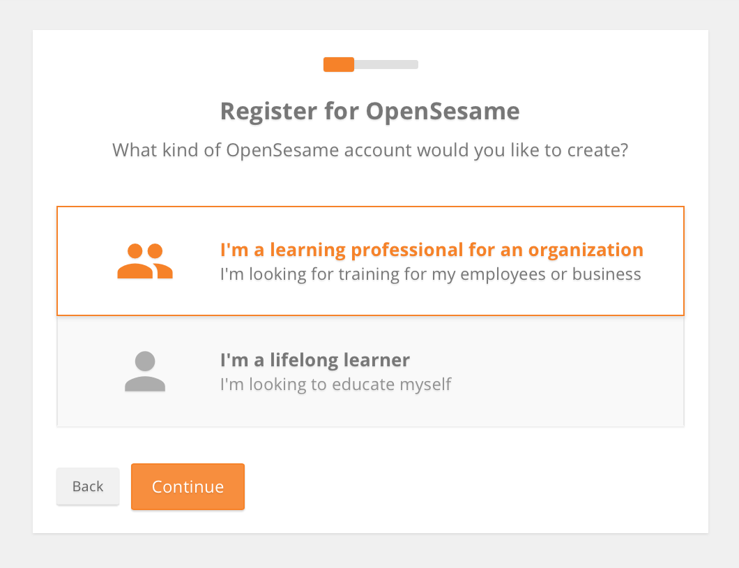 Create an account on www.opensesame.com – OpenSesame Support