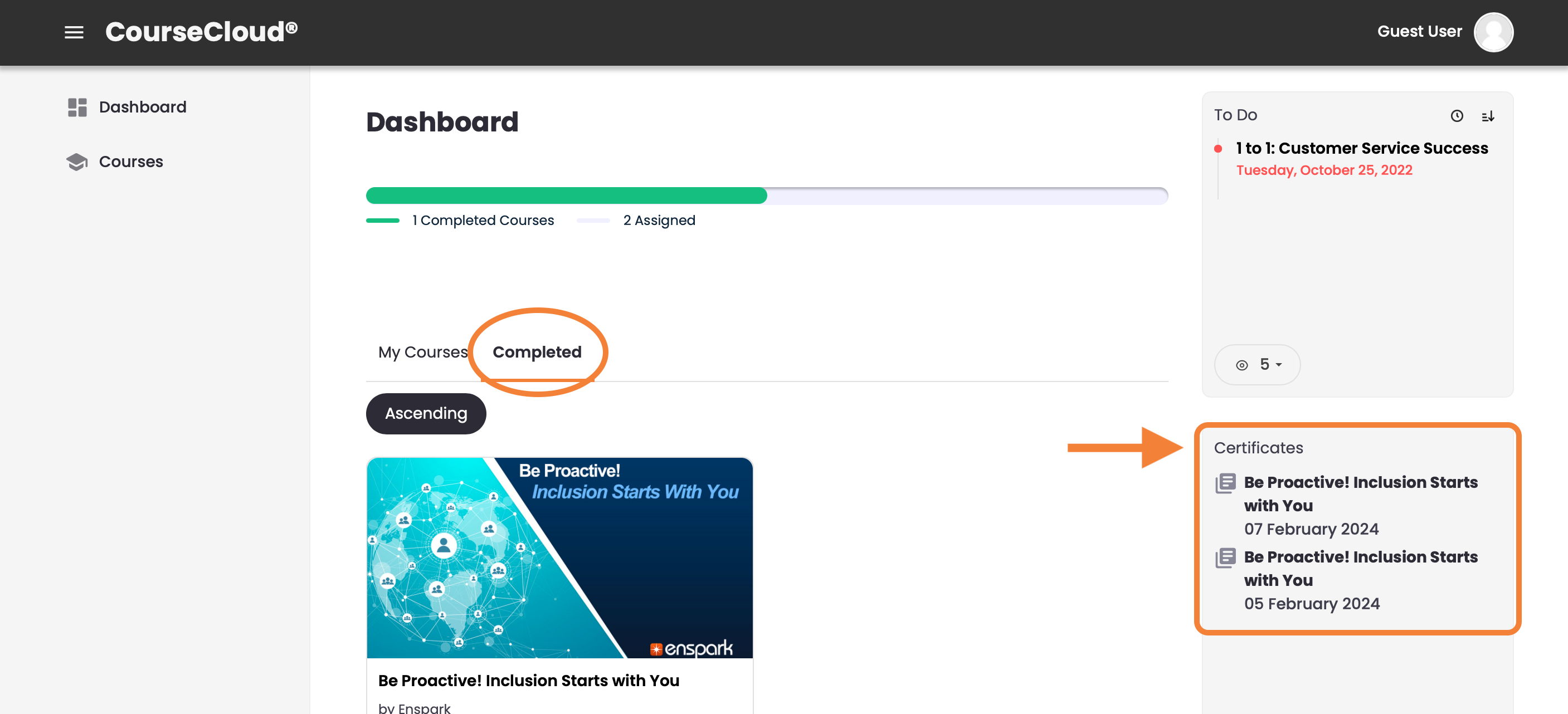 Set up a course for multiple completions in CourseCloud – OpenSesame ...