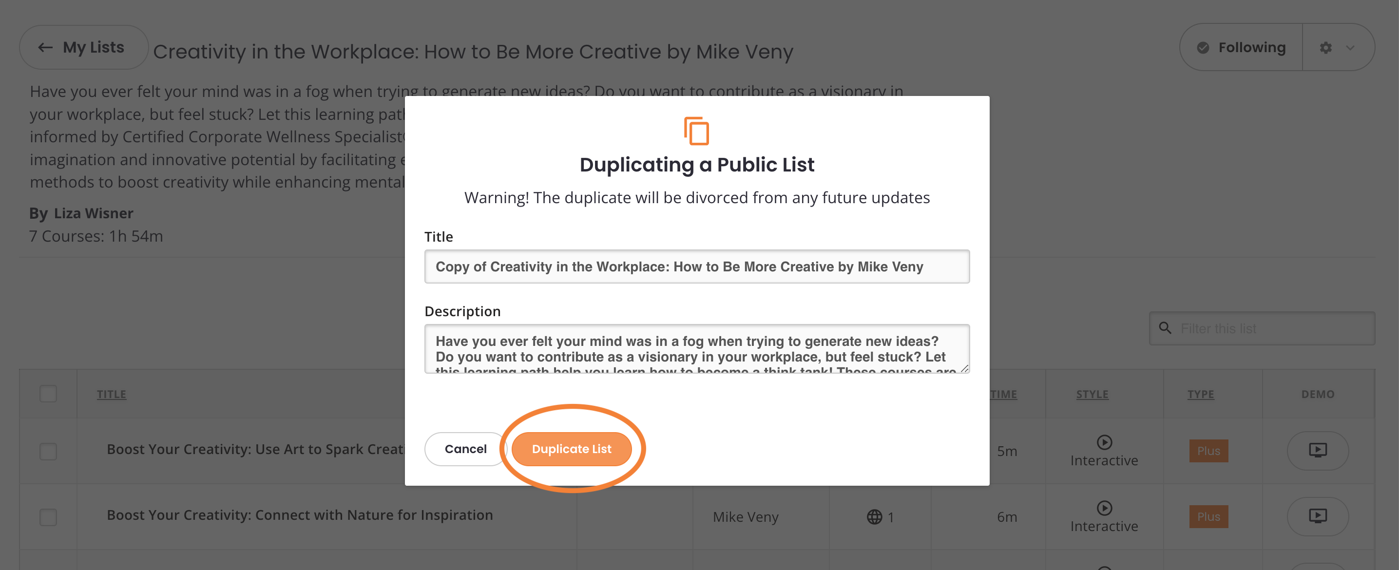 How to use Curated Lists – OpenSesame Support